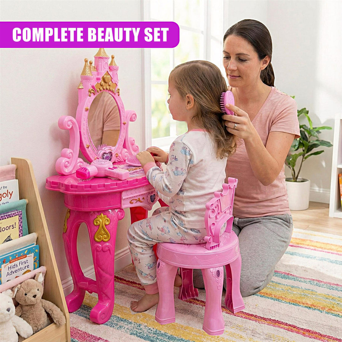 Princess Vanity Dressing Table & Stool Toy - Toys And Games - Dressing ...