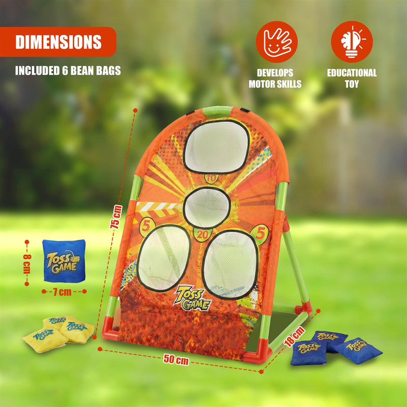 Bag Toss Game Set Outdoor Indoor Play-set - Red, Green, Orange, Blue ...