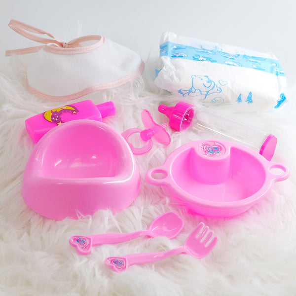 9 Piece Baby Dolls Accessories Set by BiBi Doll | The Magic Toy Shop