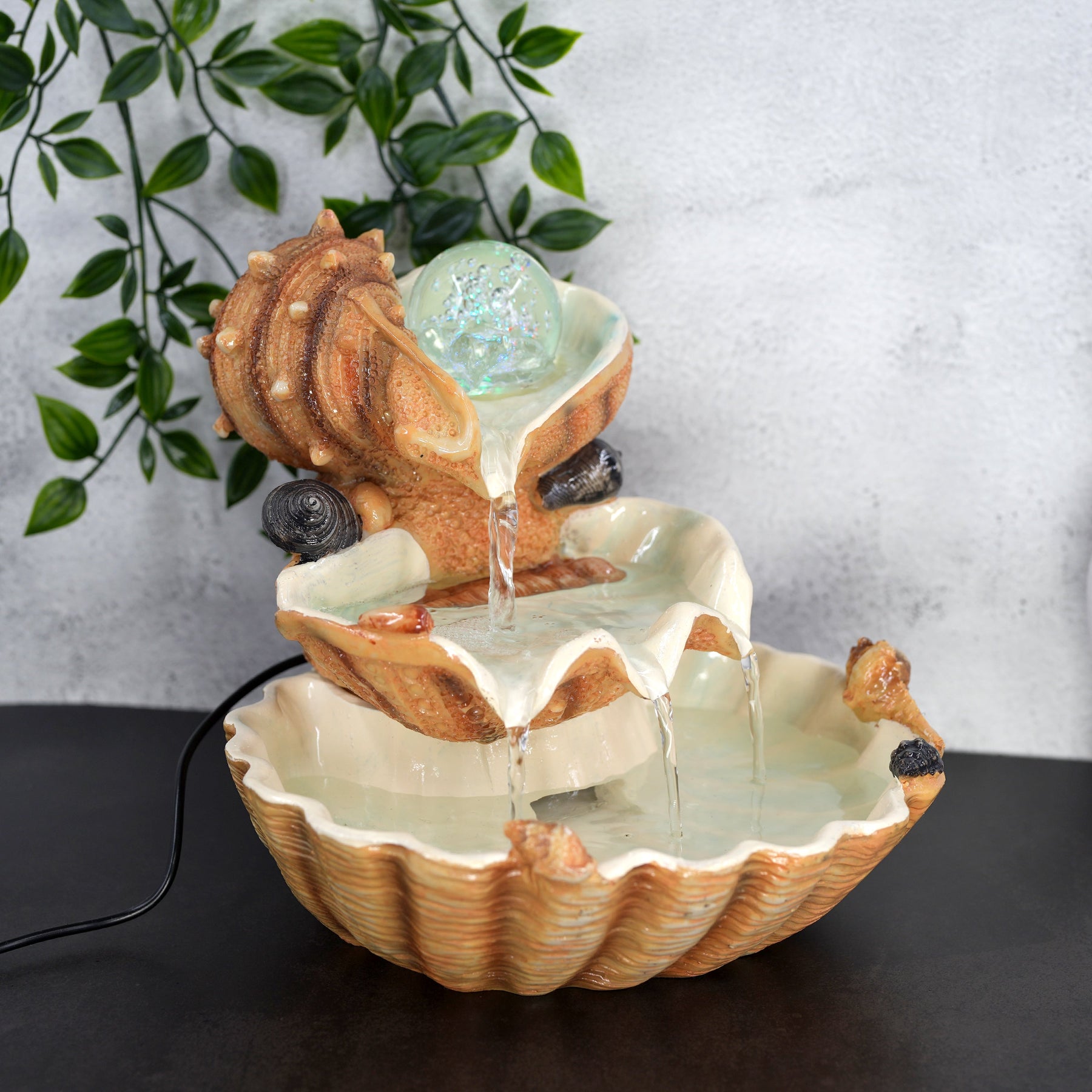 Clam Shell Water Feature Indoor With LED by GEEZY | The Magic Toy Shop