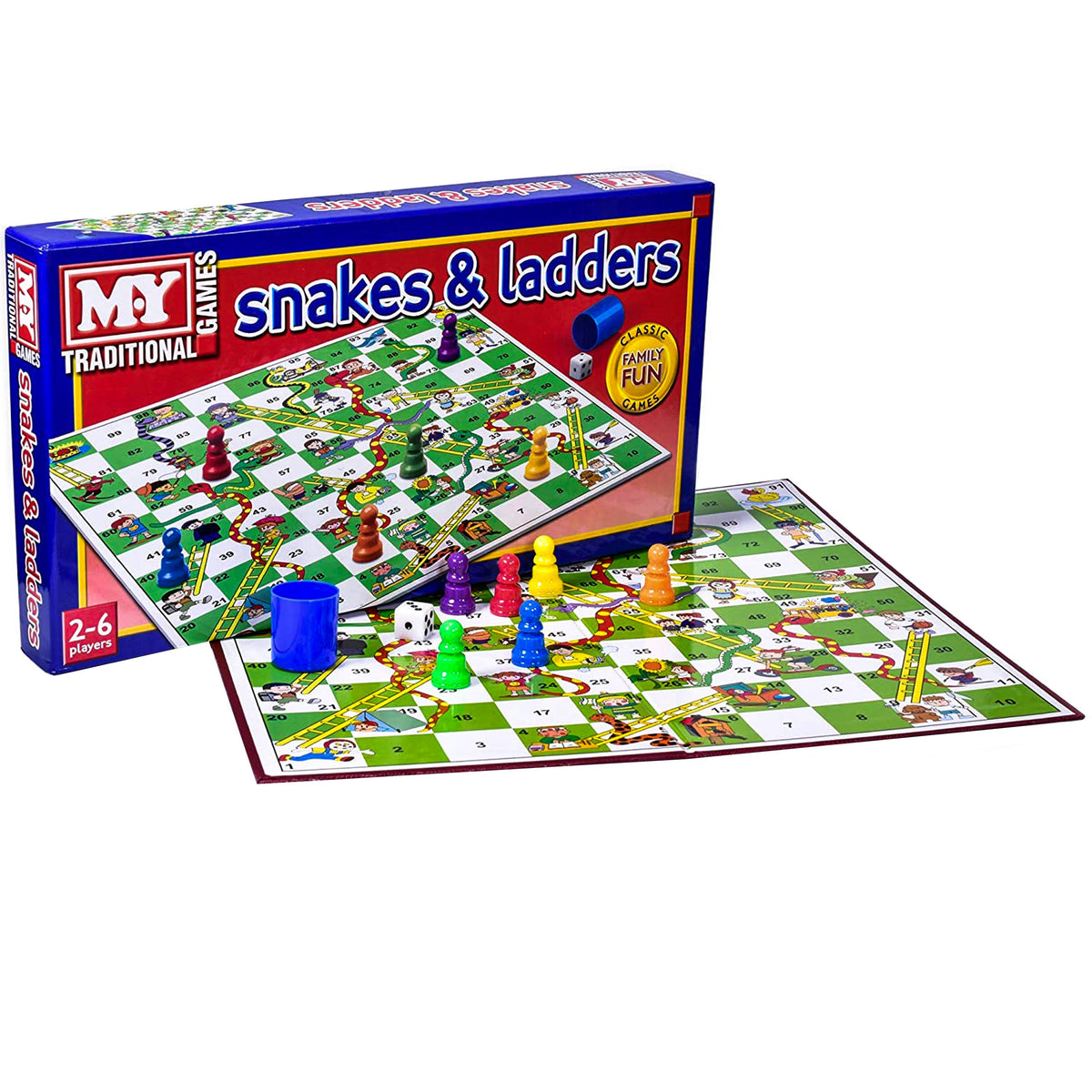 Snakes and Ladders Traditional Board Game by The Magic Toy Shop | The ...