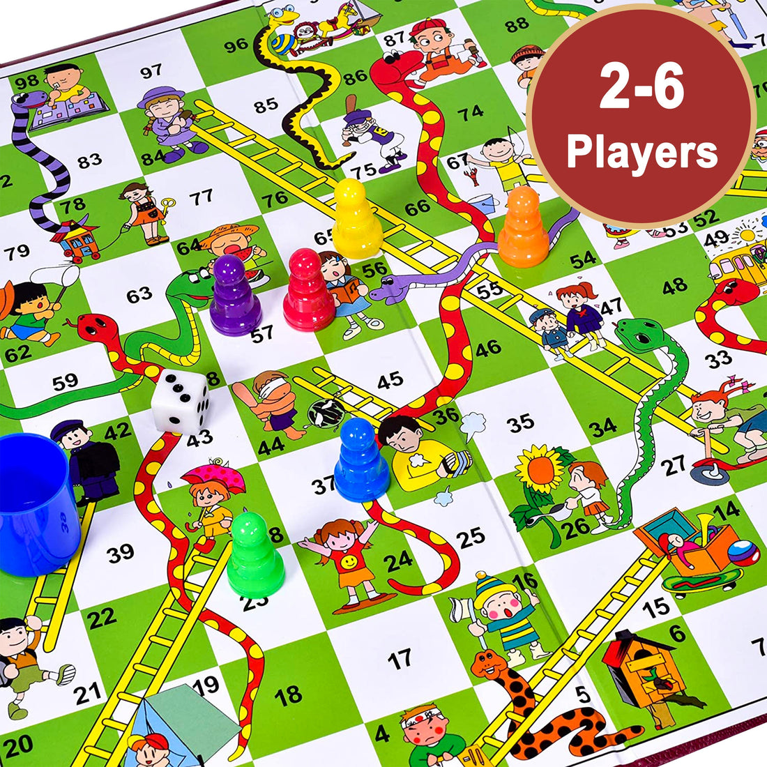 Snakes and Ladders Traditional Board Game - The Magic Toy Shop