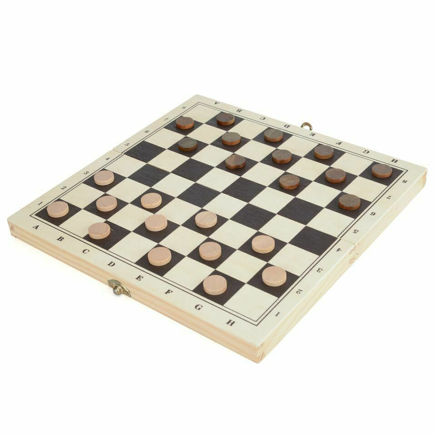 3 in 1 Wooden Compendium Board Game Set - The Magic Toy Shop