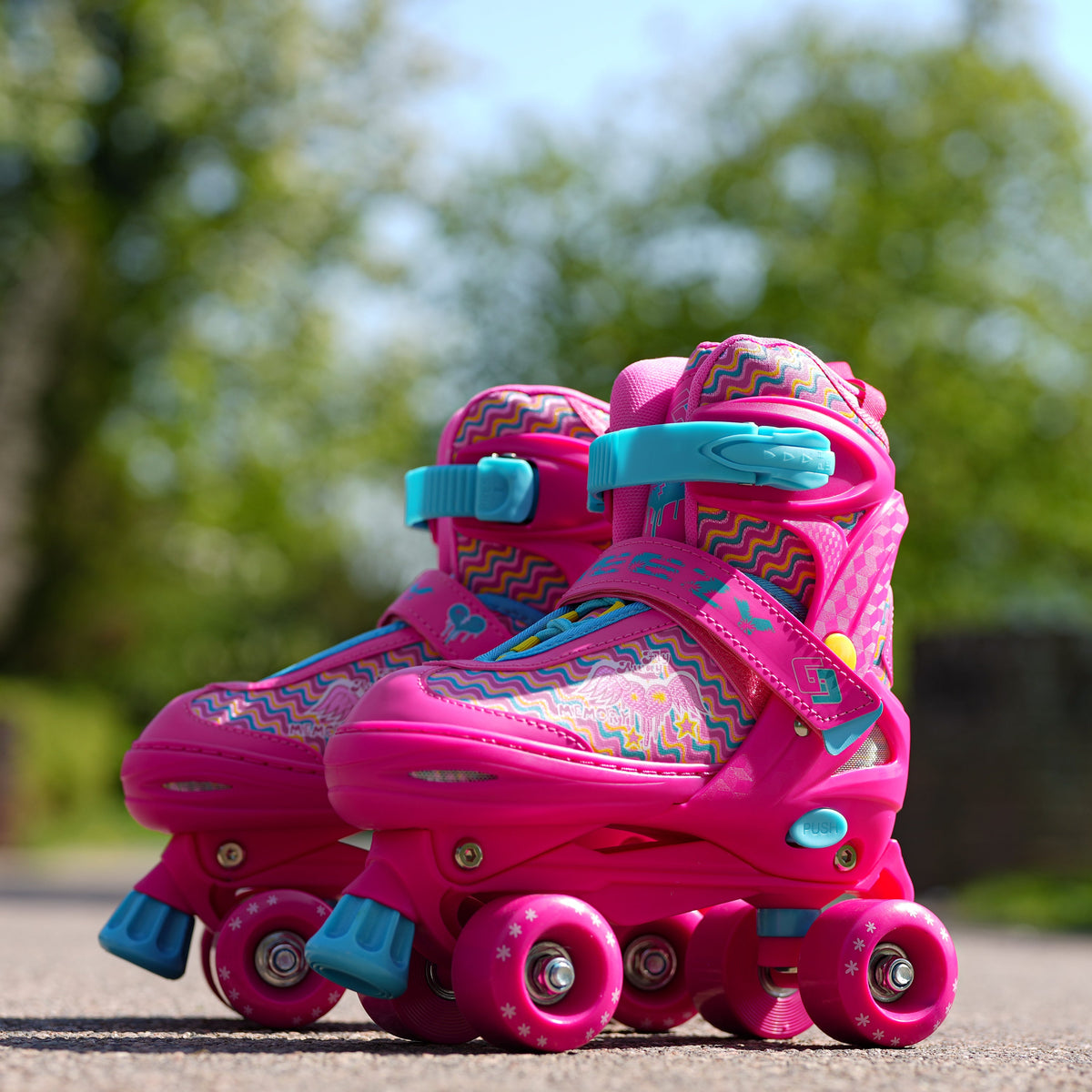 Large Pink Kids Roller Skates Boots by The Magic Toy Shop | The Magic ...